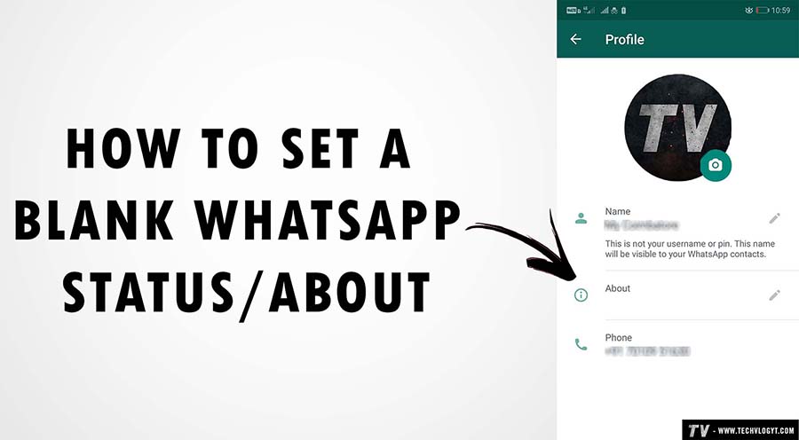 How To Set Blank Whatsapp Status